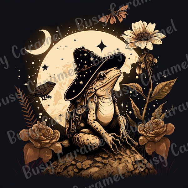 Frog With Wizard Hat - Etsy