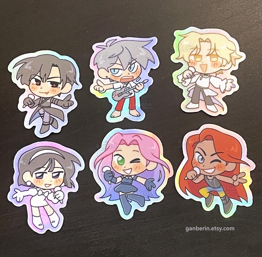 Alien Stage 2in Holographic Vinyl Stickers: Mizi, Sua, Luka, Ivan, Till ...