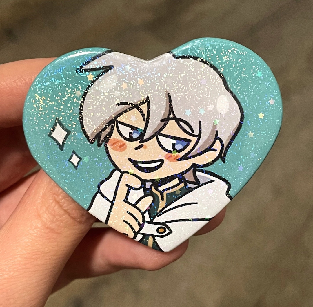 Octopath Traveler 2: Temenos Heart Button Pin Badge - Etsy