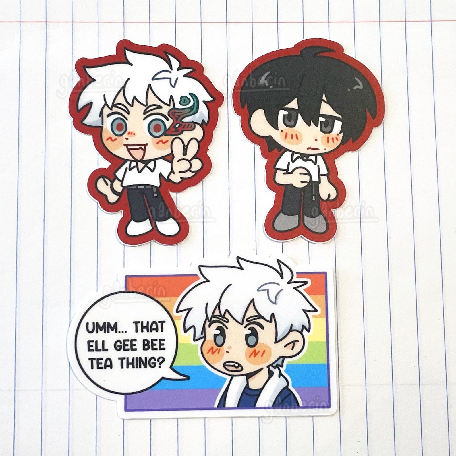 The Summer Hikaru Died Vinyl Stickers : Hikaru and Yoshiki, LBGT Thing ...