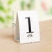 Black Table Tent Cards. 1-50 Table Numbers - Etsy
