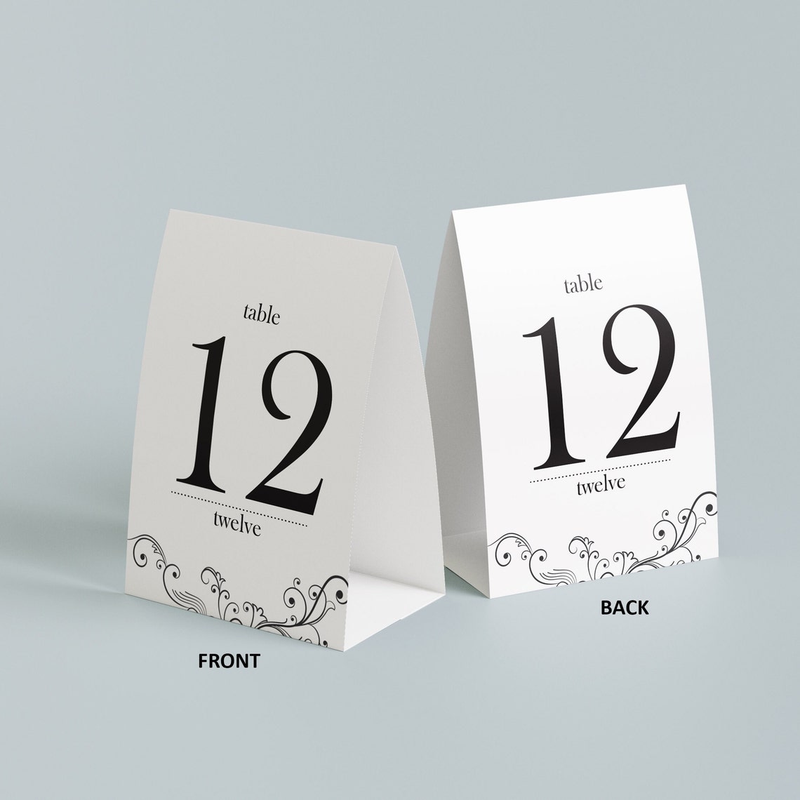 Table Tent Cards. 1-50 Table Numbers - Etsy