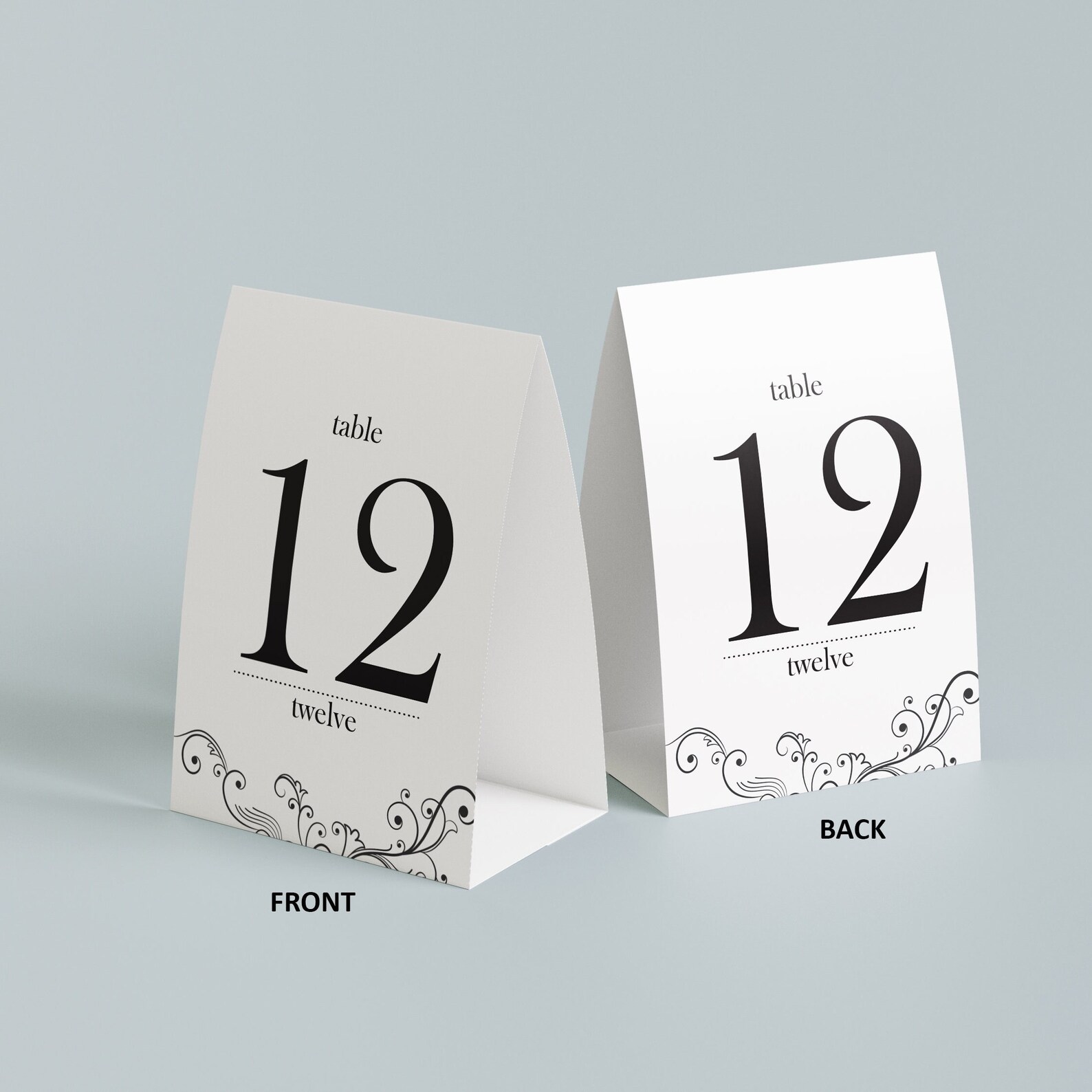 Table Tent Cards. 1-50 Table Numbers - Etsy
