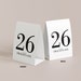 Black Table Tent Cards. 1-50 Table Numbers - Etsy