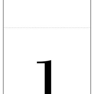 Black Table Tent Cards. 1-50 Table Numbers - Etsy