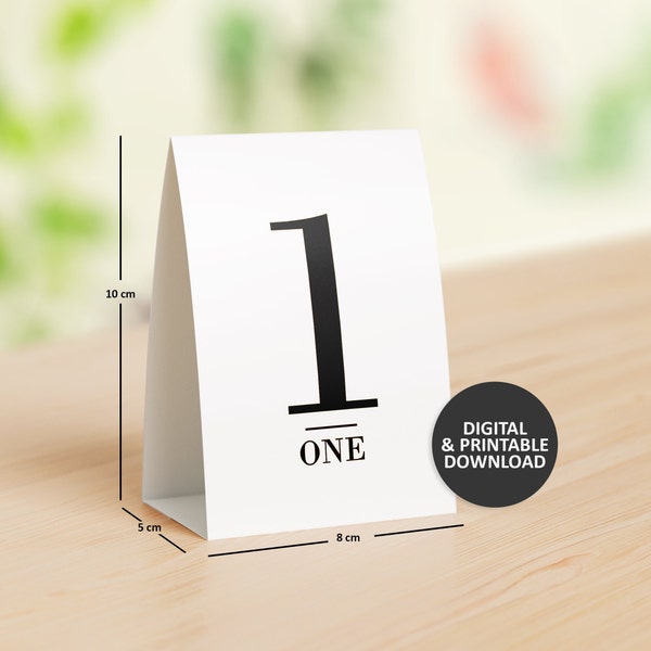 Black Table Numbers - Etsy