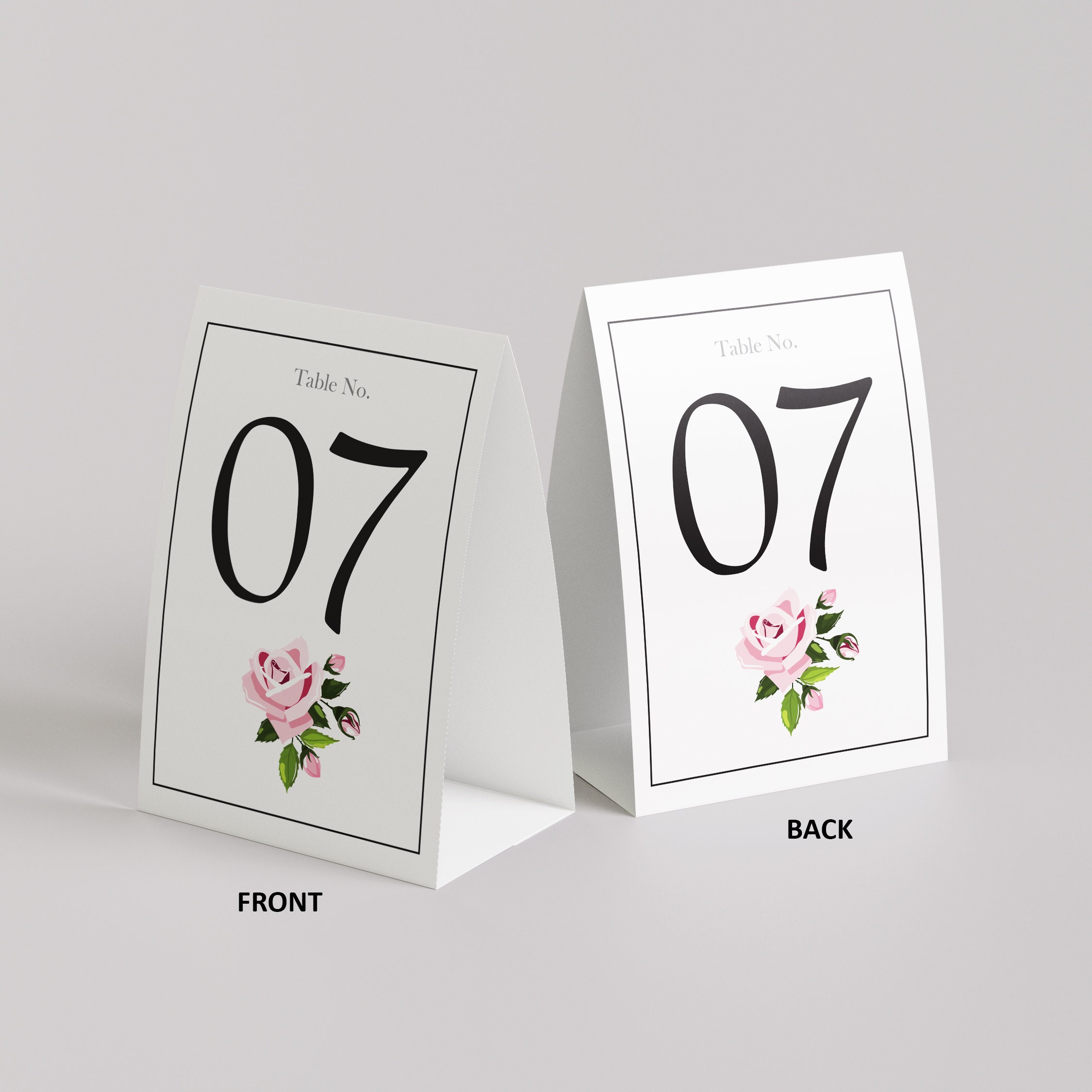 Table Tent Cards. 1-50 Table Numbers - Etsy