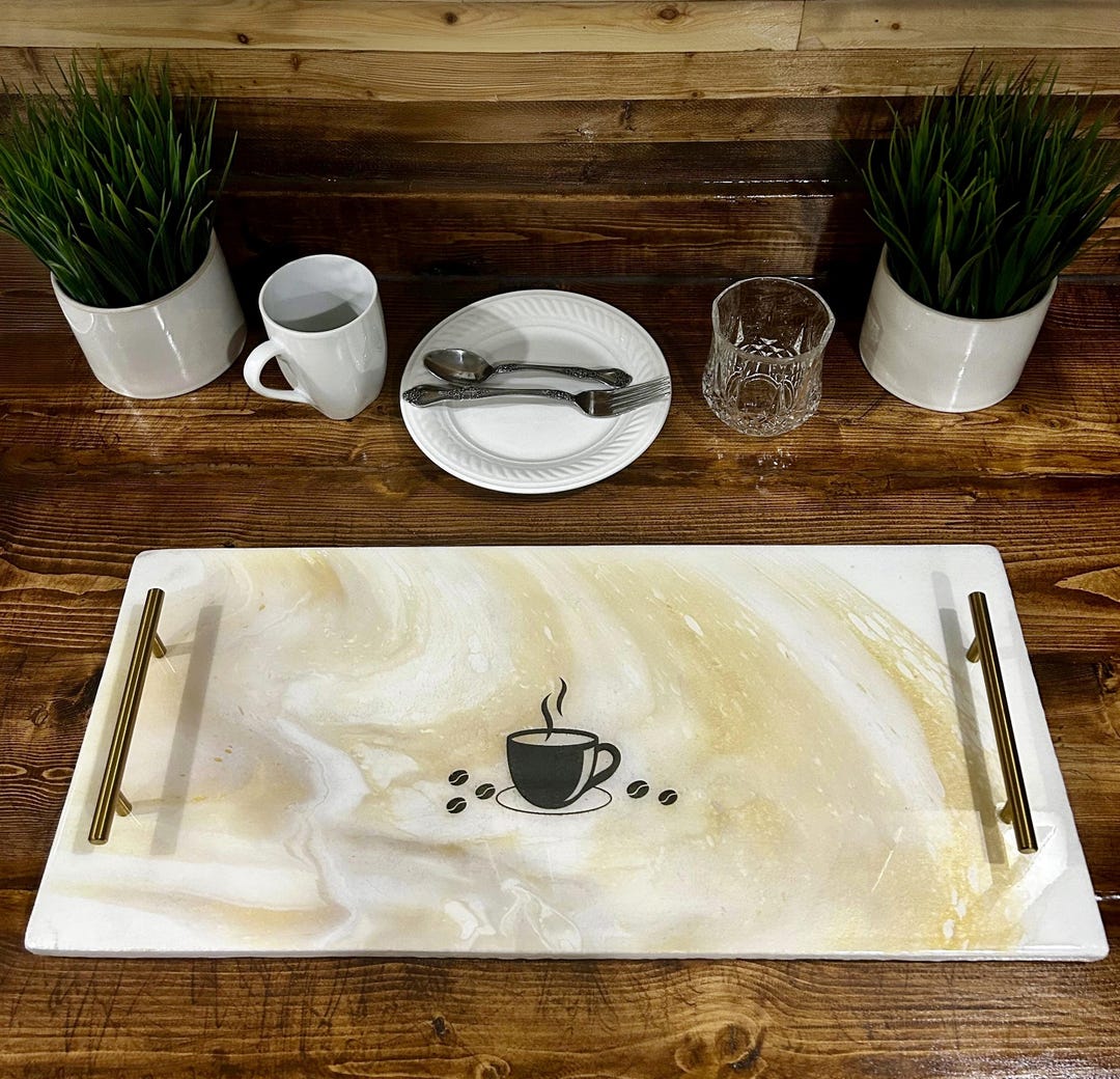 Elegant Hand-crafted Laser Engraved Epoxy Serving Tray - Etsy