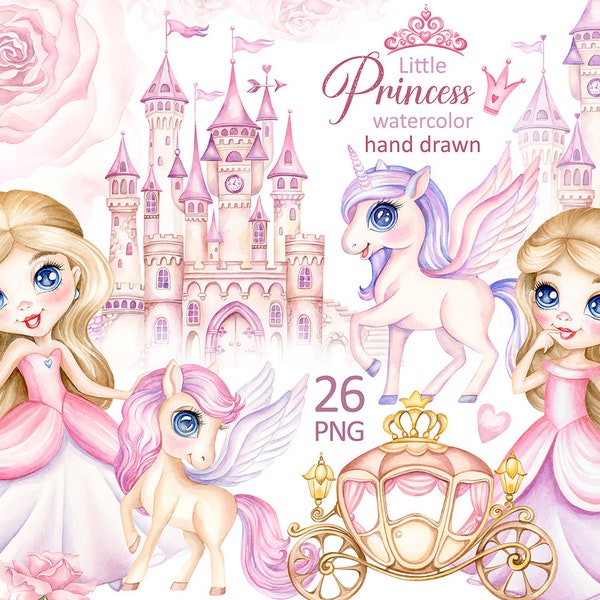 Princess Clipart - Etsy