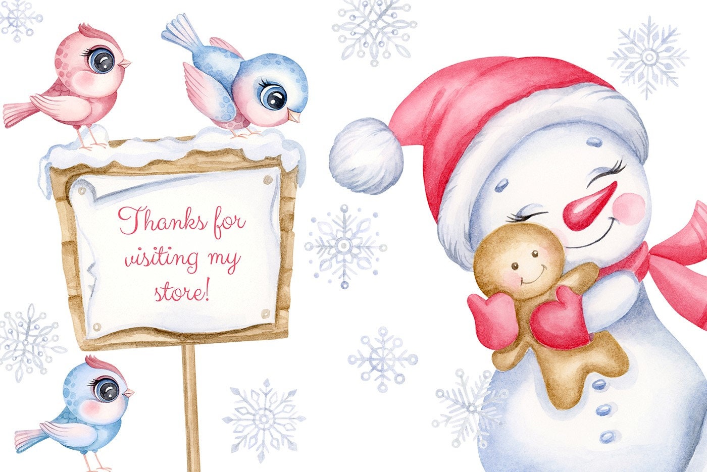 Christmas Snowmen Clipart, Cute Snowman Bundle PNG, Christmas ...