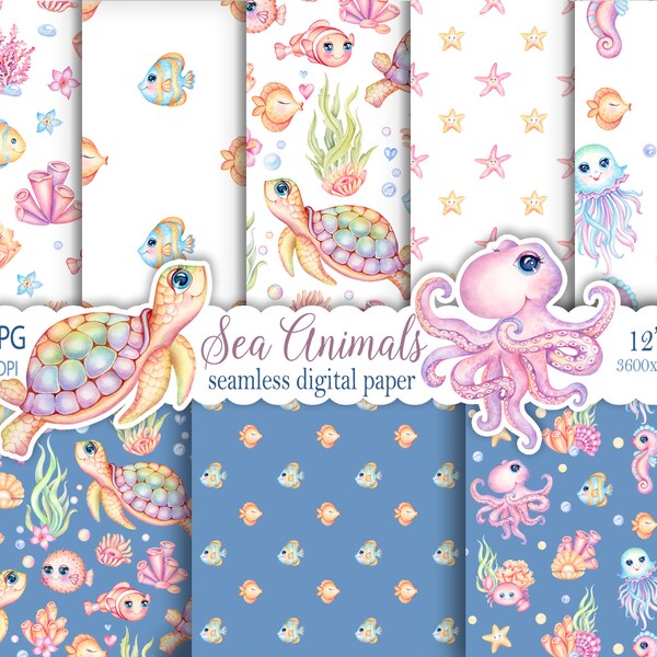 Sea Animals - Etsy