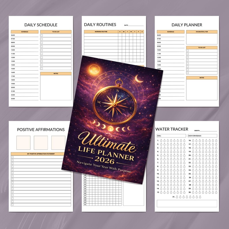 2026 ADHD Planner, Printable Canva Template, Resell Rights (digital ...
