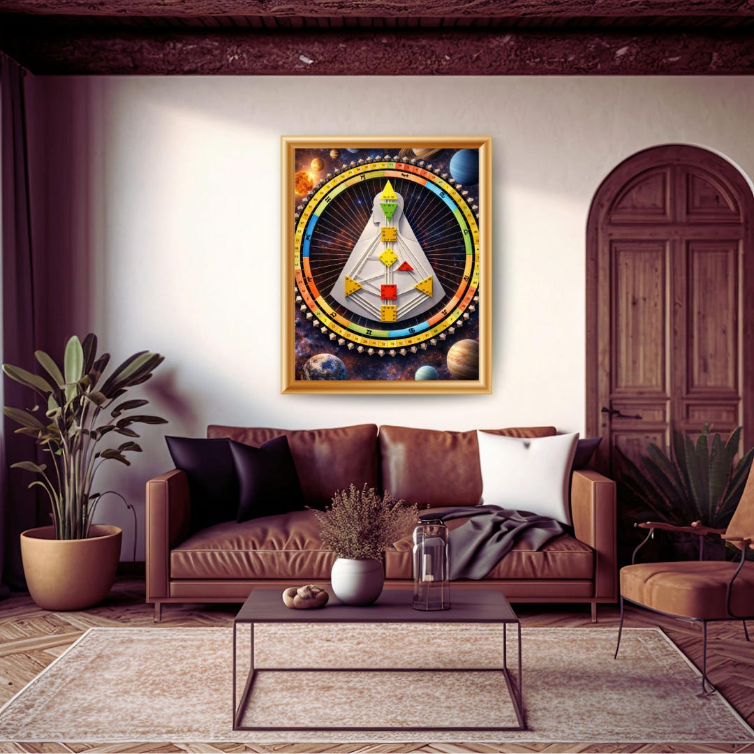 Human Design Mandala Poster | Minimal Human Design Wall Art for Home or ...