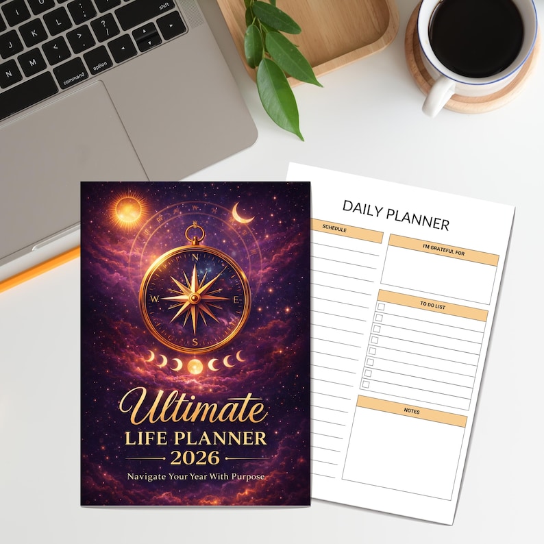 ADHD Planner 2026 PLR | 140-page Printable + Editable Canva Template ...