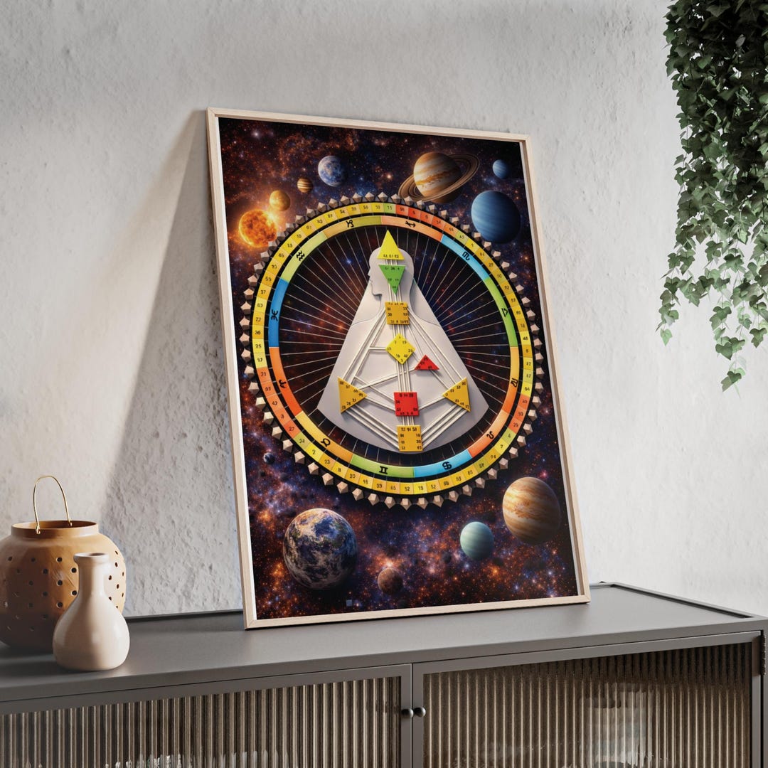 Human Design Poster, Bodygraph Mandala Wall Art, Framed Poster for Home ...
