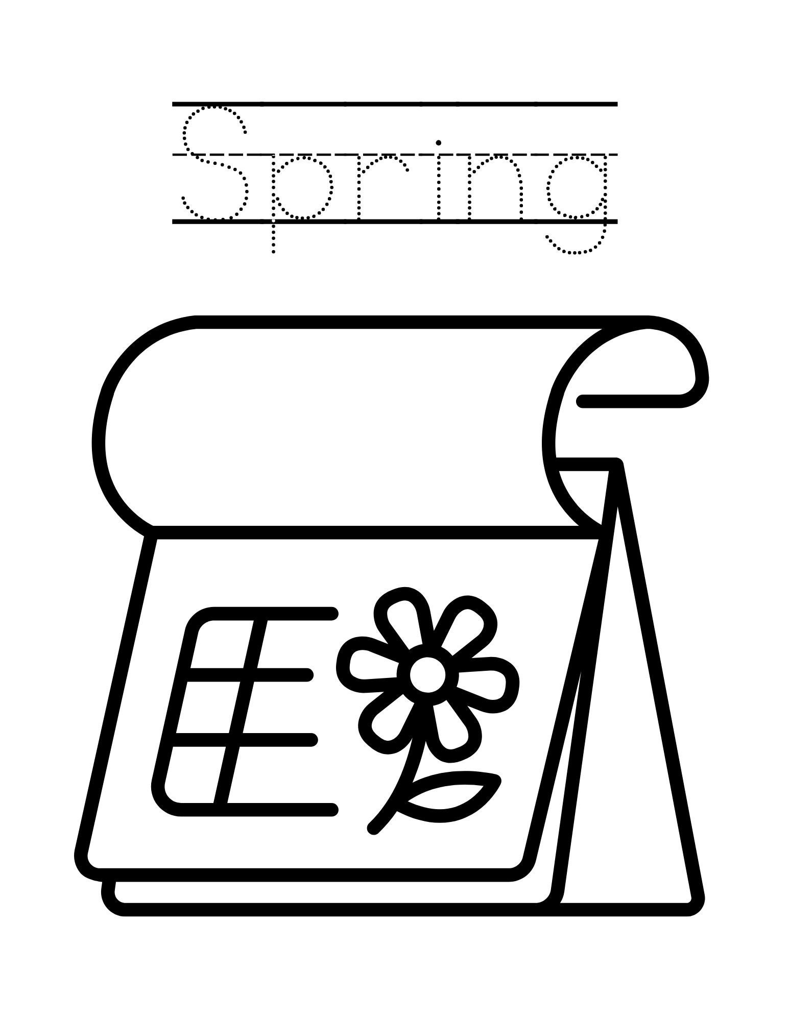 SPRING COLORING PAGES - Etsy