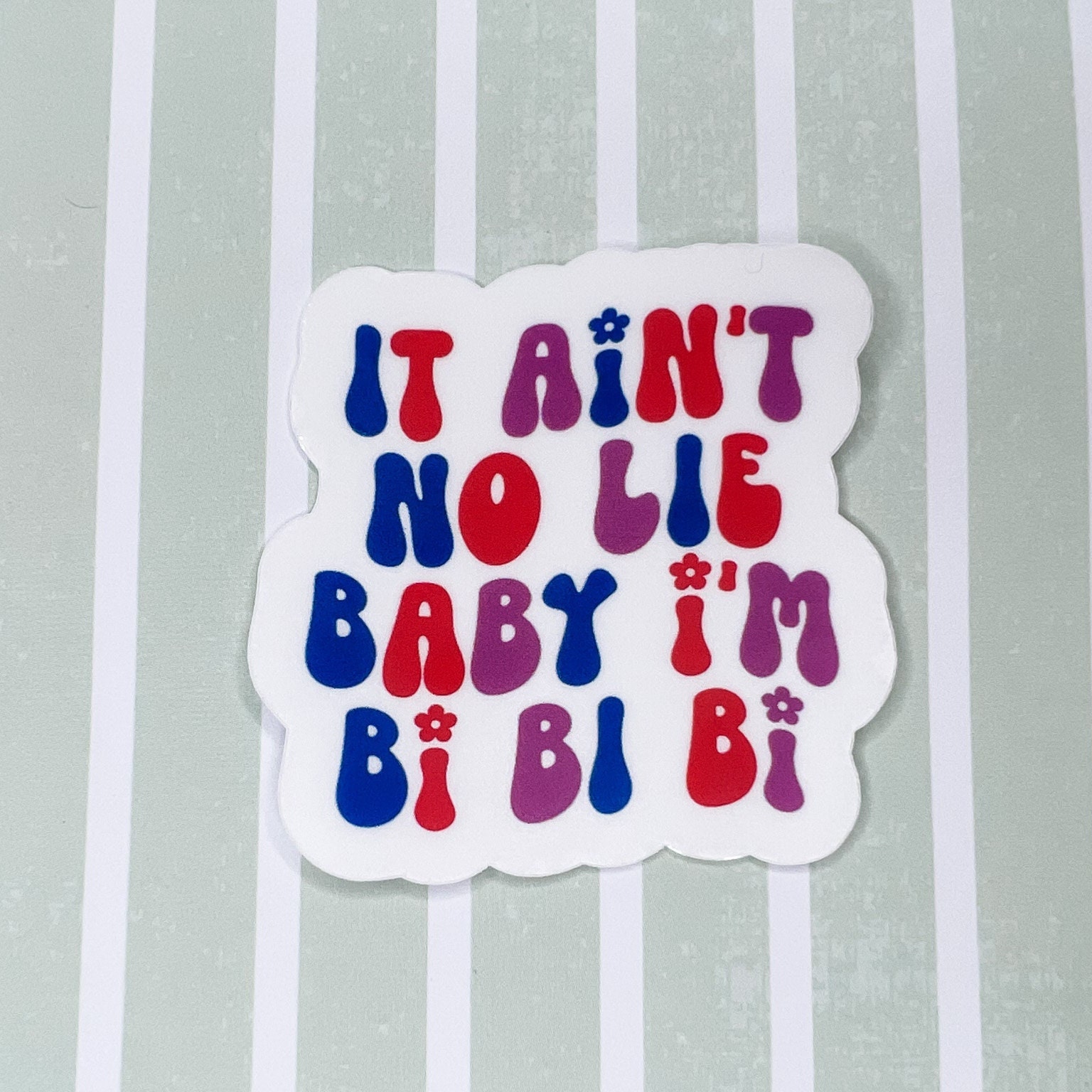 Bi Pride Waterproof Vinyl Sticker - Etsy