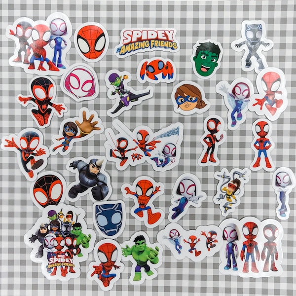 Spidey and His Amazing Friends Stickers - Etsy