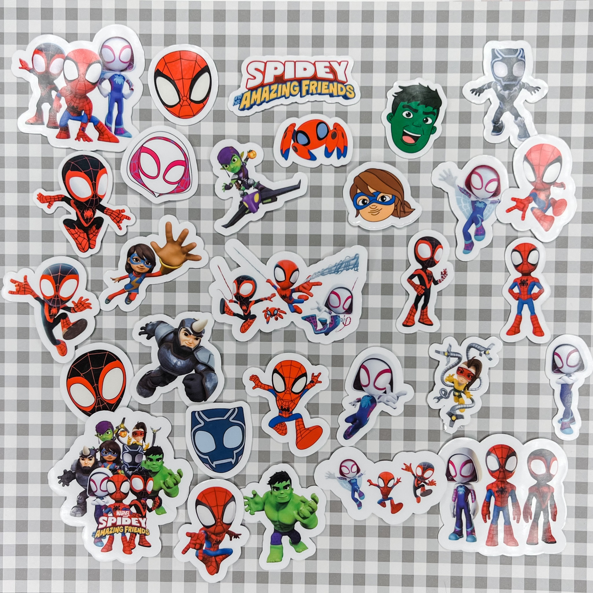 Assorted Spidey and Friends Inspired Waterproof Stickers - Etsy