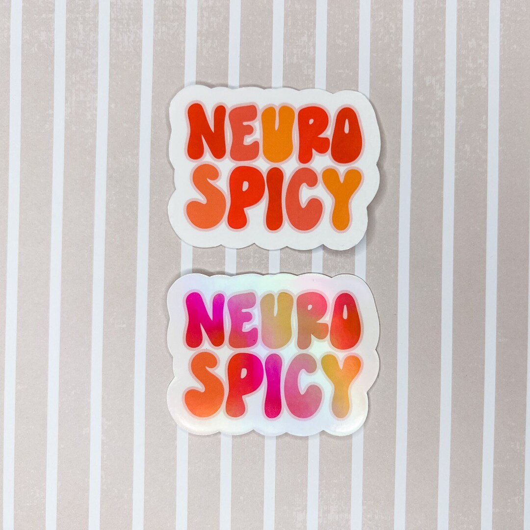 Neurospicy Waterproof Sticker - Etsy