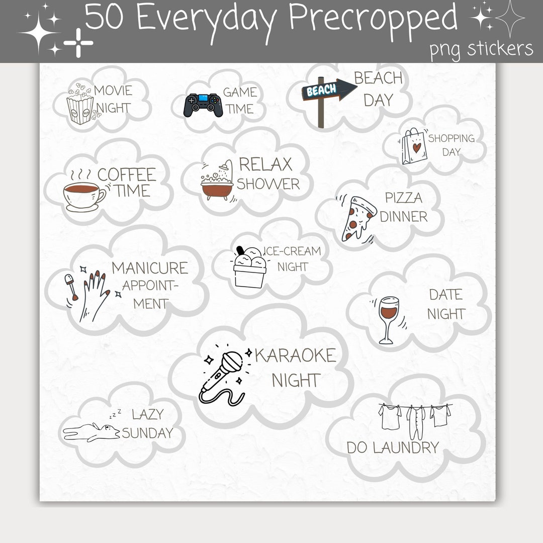 Household Duties Digital Stickers,daily Chores iPad Stickers ...