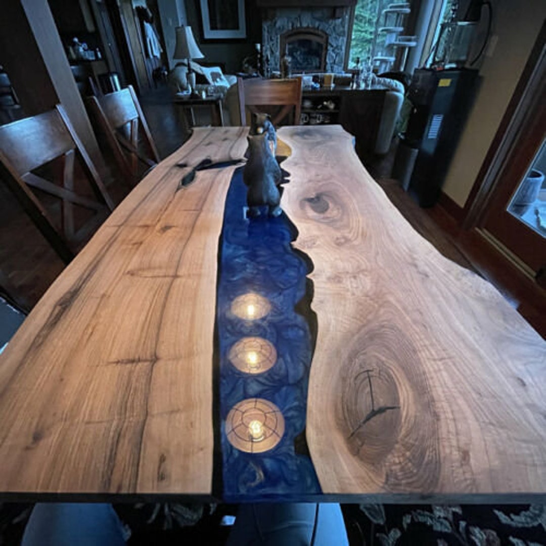 Personalized Large Epoxy Table, Resin Table Top 2, 4, 6. 8 Seater ...