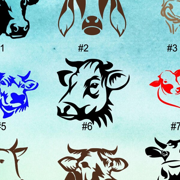 Cow Car Decal - Etsy