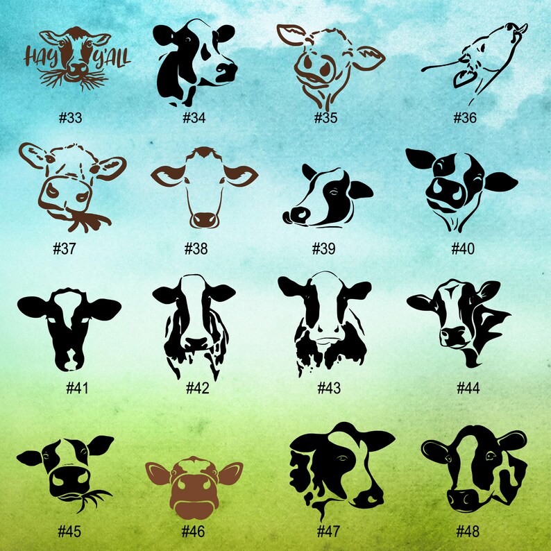 COW 6 Funny Cow Quotes Farm Animal Vinyl Decals Heifer Car Window Decal ...