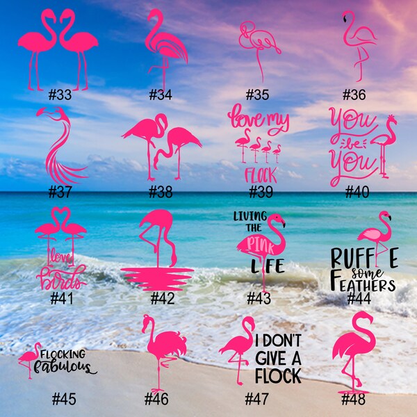 Flamingo Decal - Etsy