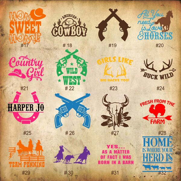 Western Decals - Etsy