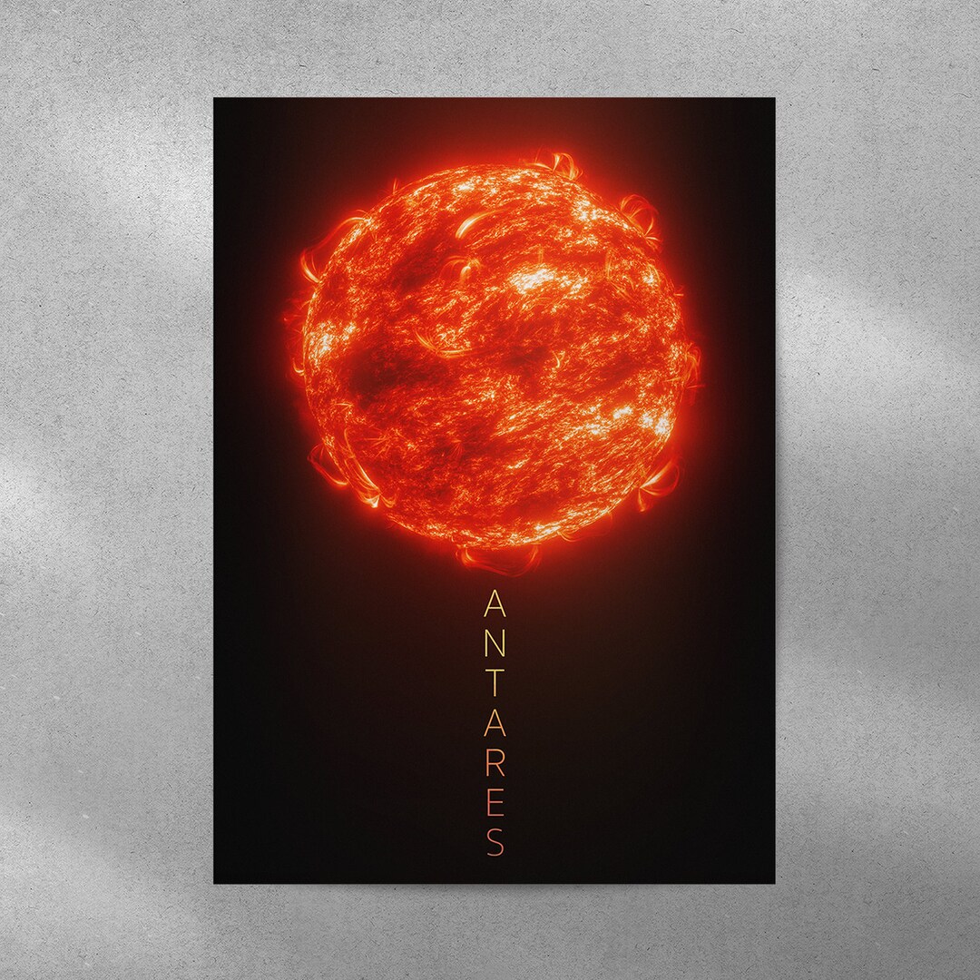 Antares Space Art Print Star Poster Wall Art Decor Gallery - Etsy