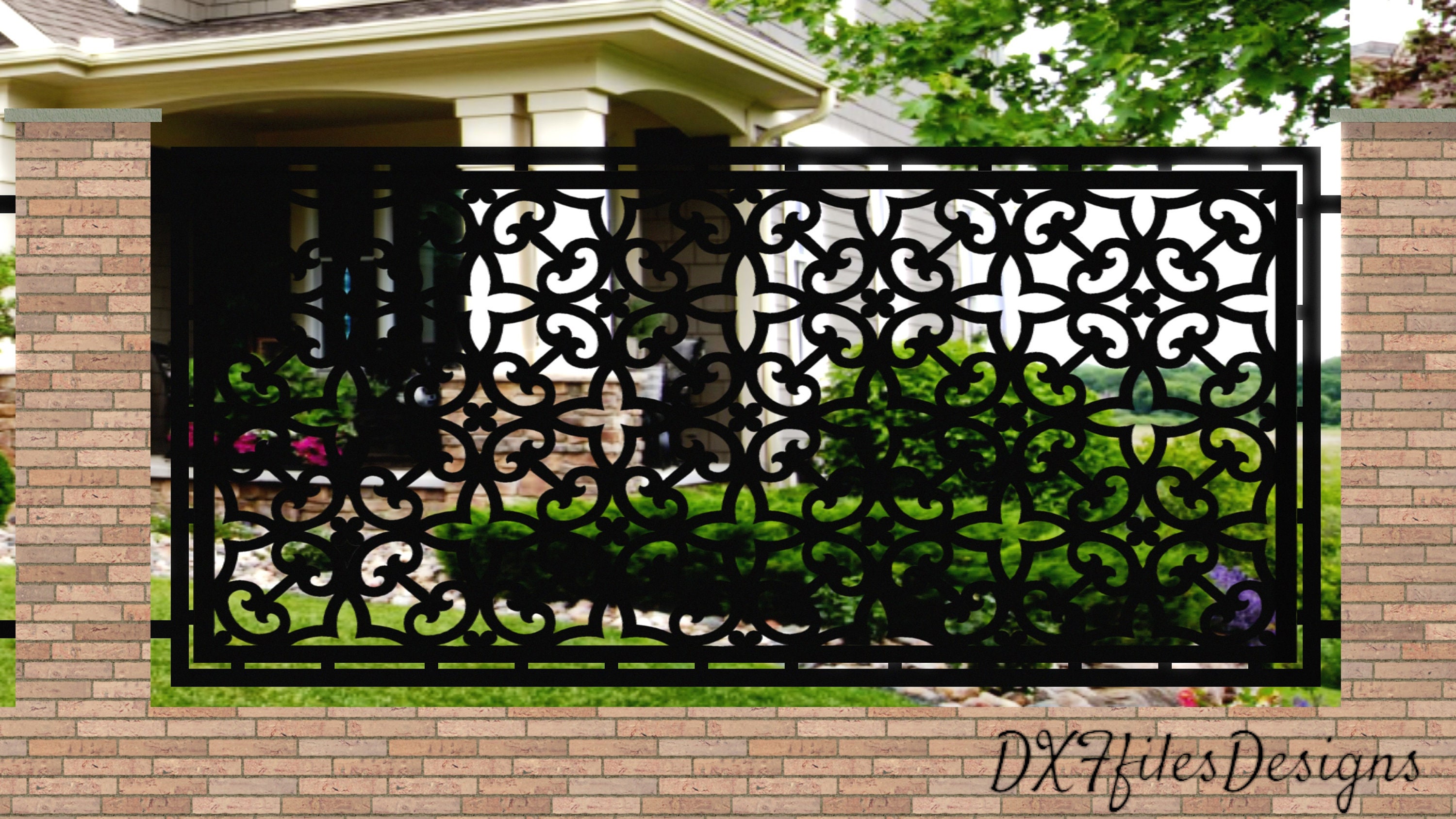Fence Panel 29120 - Dxf File - Laser Cut - Plasma Cut - Etsy