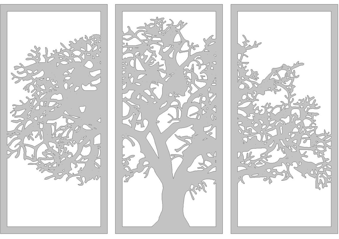 Tree - Dxf File - Laser Cut - Plasma Cut - Etsy