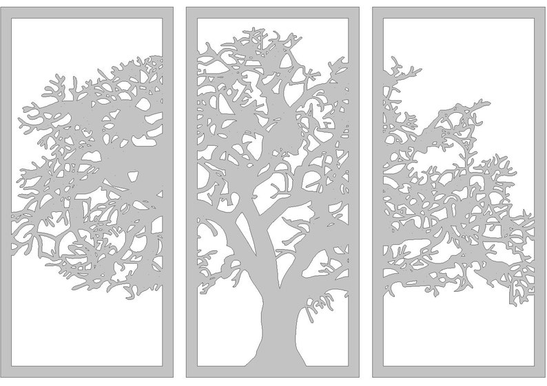 Tree - Dxf File - Laser Cut - Plasma Cut - Etsy