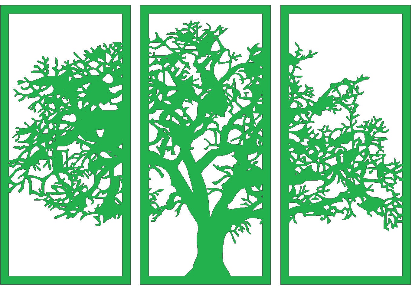 Tree - Dxf File - Laser Cut - Plasma Cut - Etsy