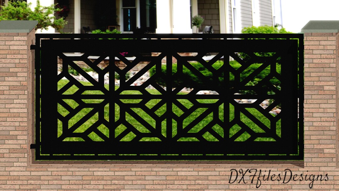 Fence Panel 29116 - Dxf File - Laser Cut - Plasma Cut - Etsy