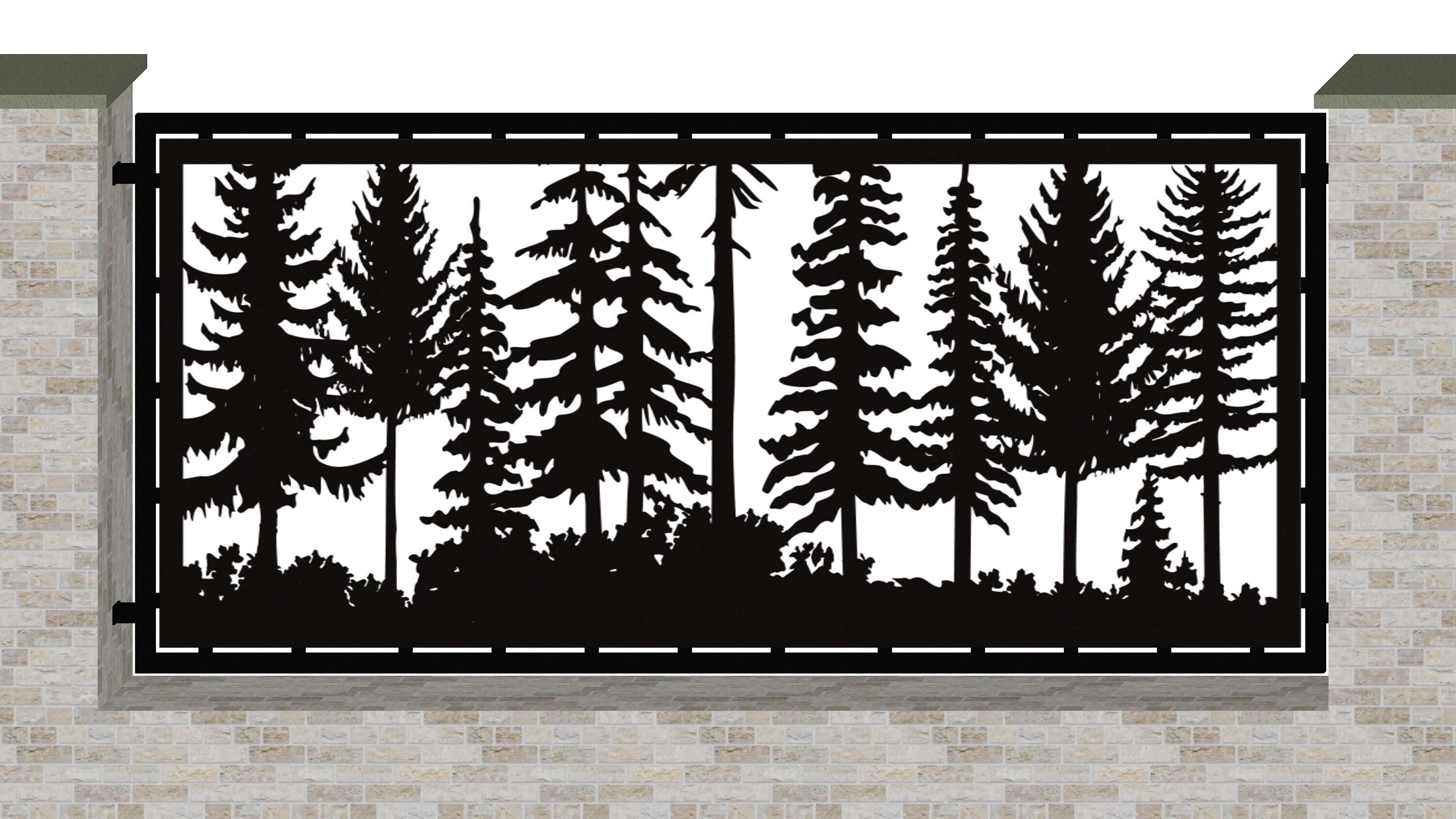 Just-trees-24x48-cm - Dxf File - Laser Cut - Plasma Cut - Etsy