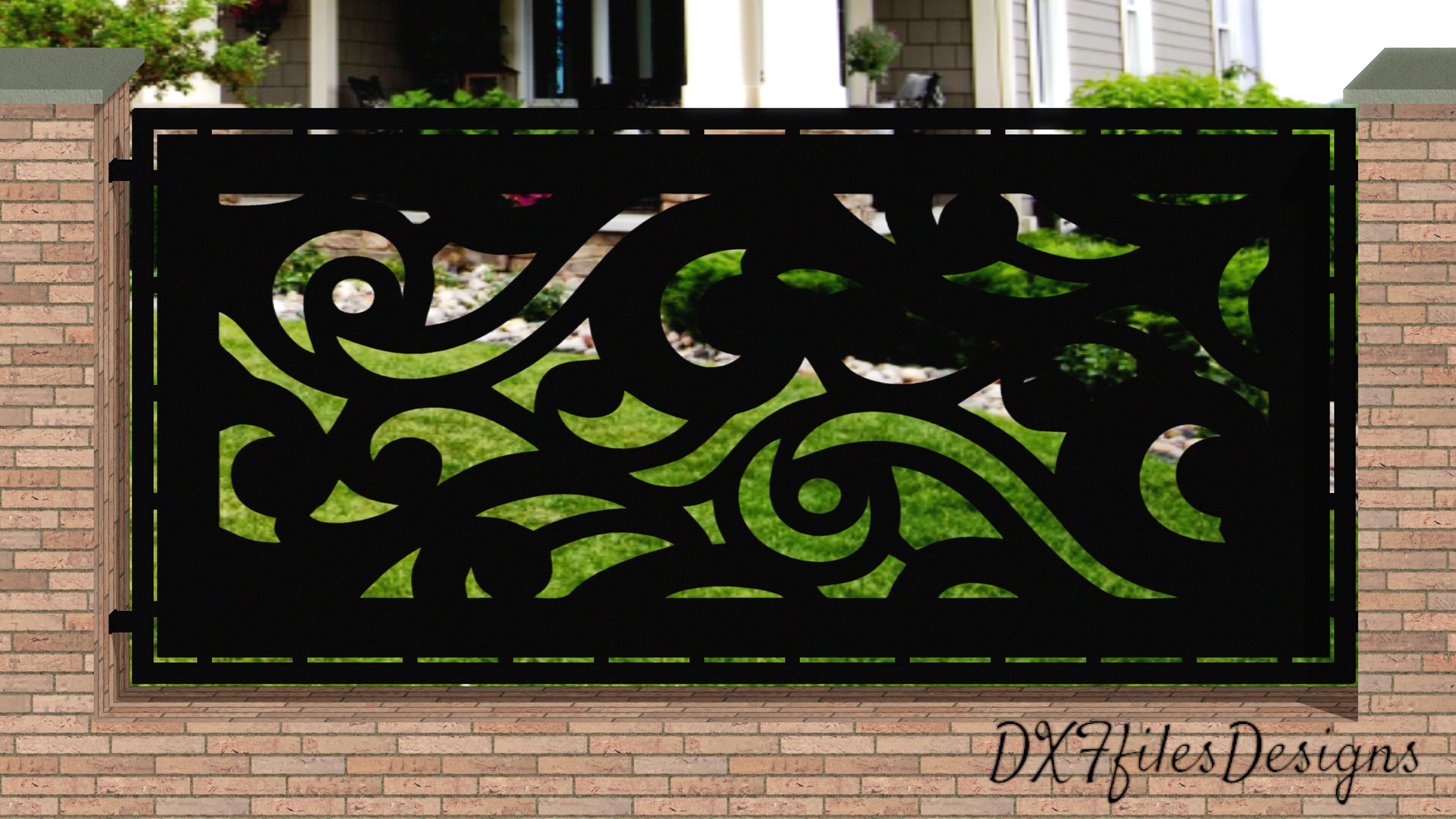 Fence Panel 29105 - Dxf File - Laser Cut - Plasma Cut - Etsy