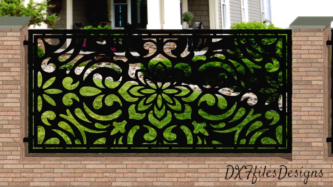 Fence Panel 29112 - Dxf File - Laser Cut - Plasma Cut - Etsy