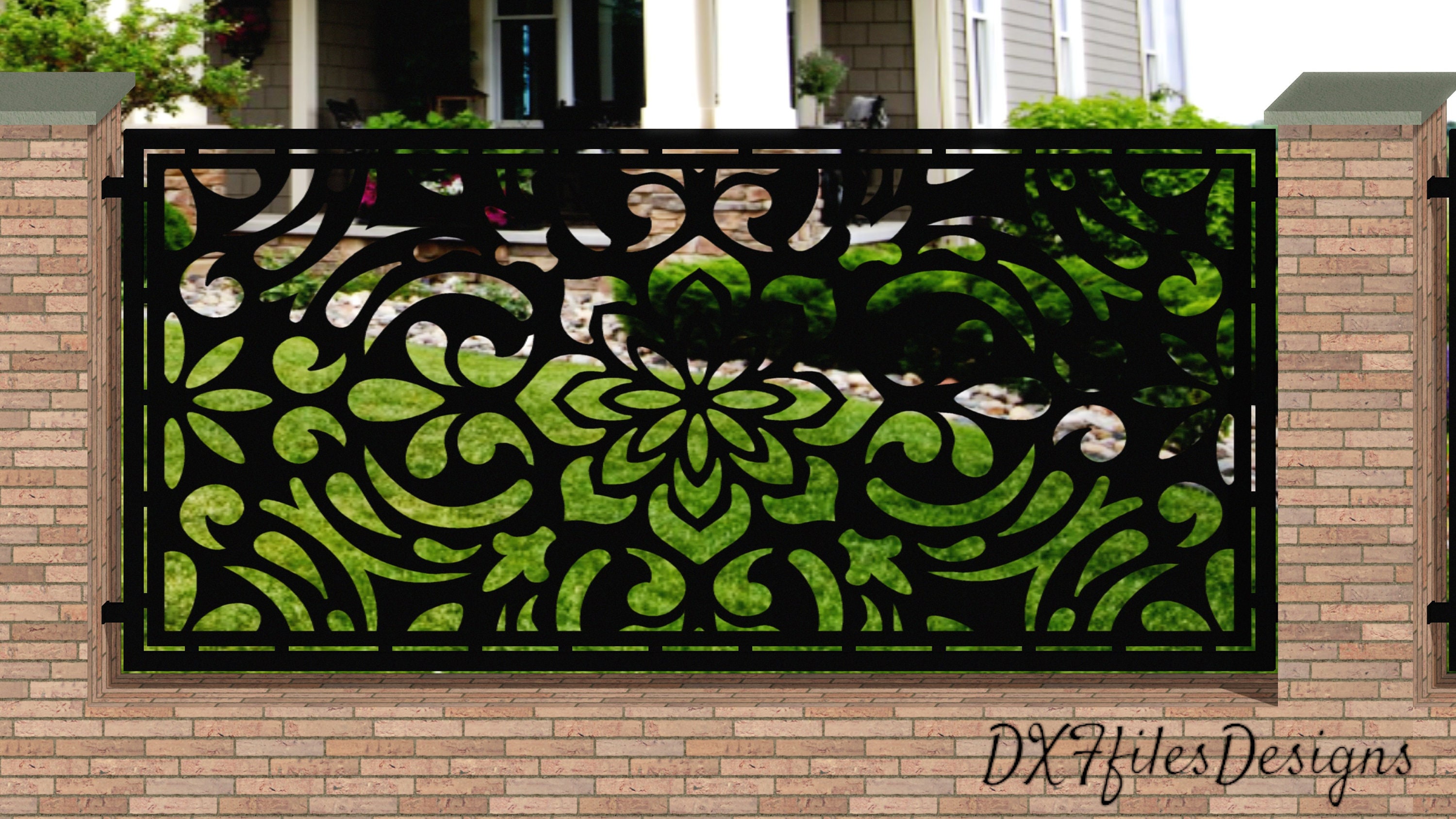 Fence Panel 29112 - Dxf File - Laser Cut - Plasma Cut - Etsy