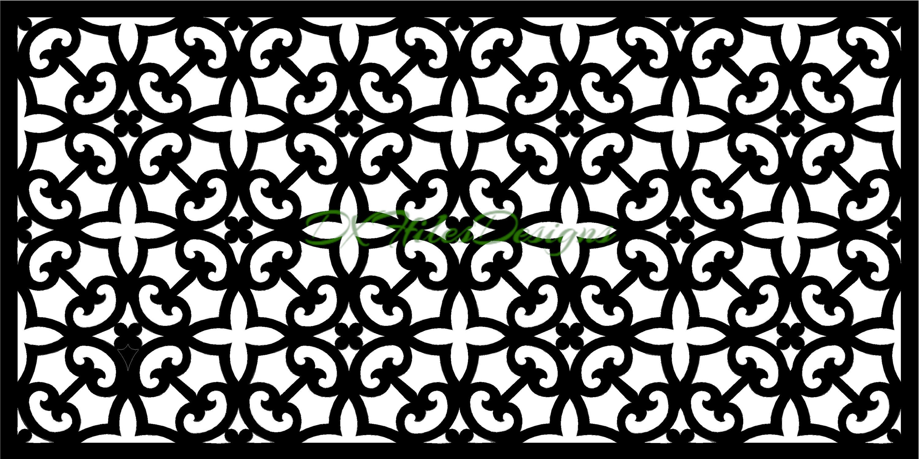 Fence Panel 29120 - Dxf File - Laser Cut - Plasma Cut - Etsy