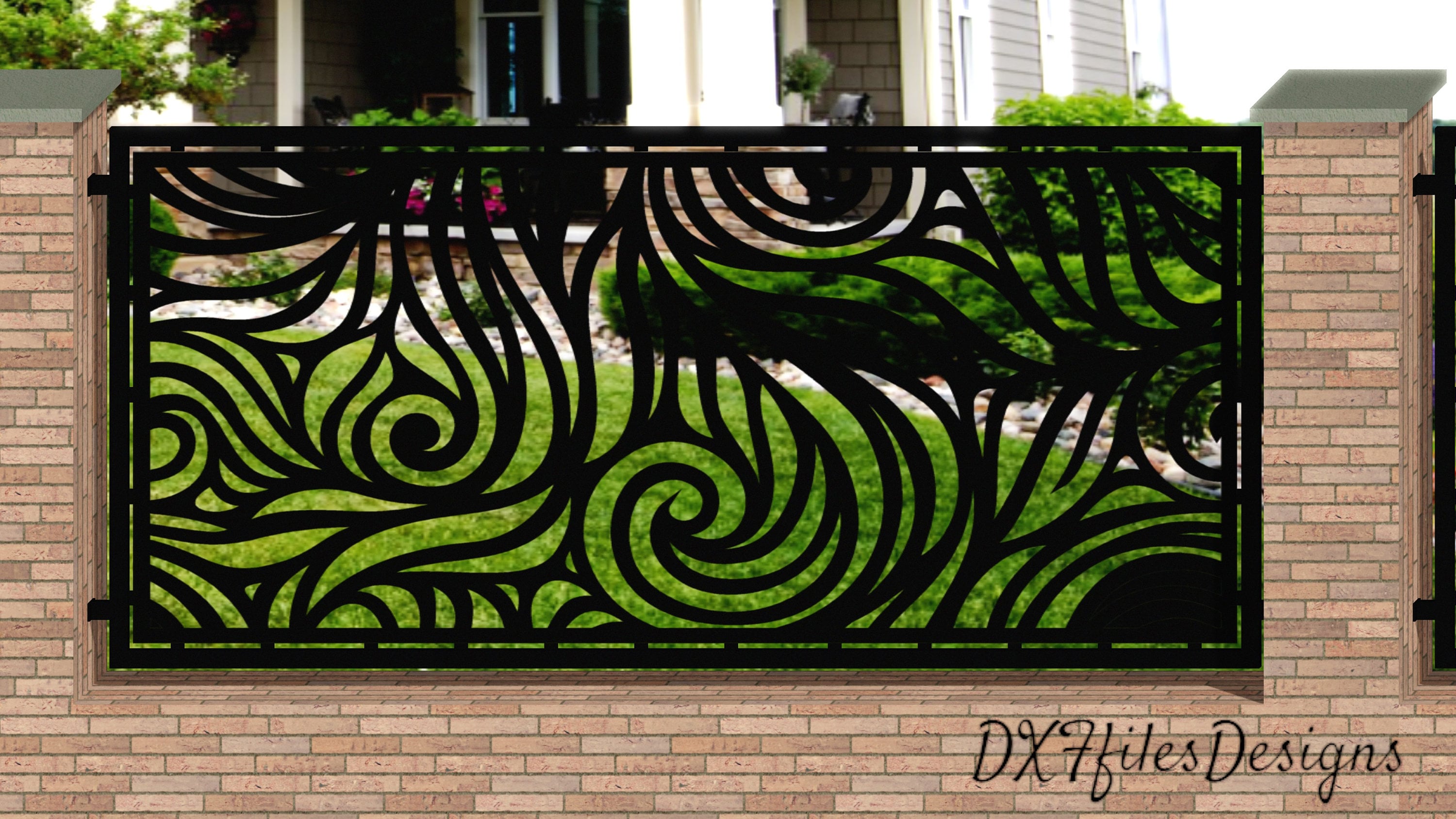 Fence Panel 29113 - Dxf File - Laser Cut - Plasma Cut - Etsy