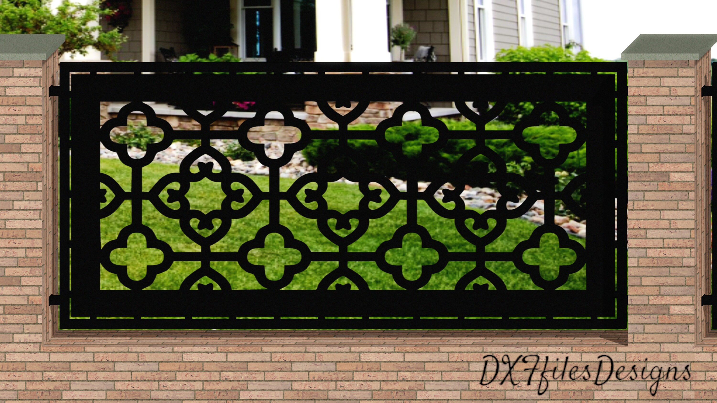 Fence Panel 29108 - Dxf File - Laser Cut - Plasma Cut - Etsy