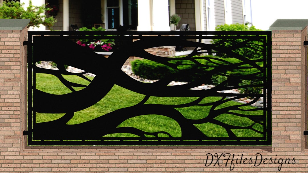 Fence Panel 29118 - Dxf File - Laser Cut - Plasma Cut - Etsy