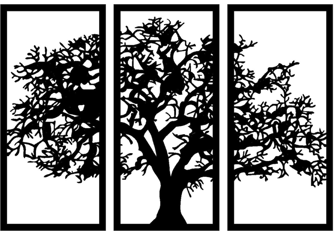 Tree - Dxf File - Laser Cut - Plasma Cut - Etsy