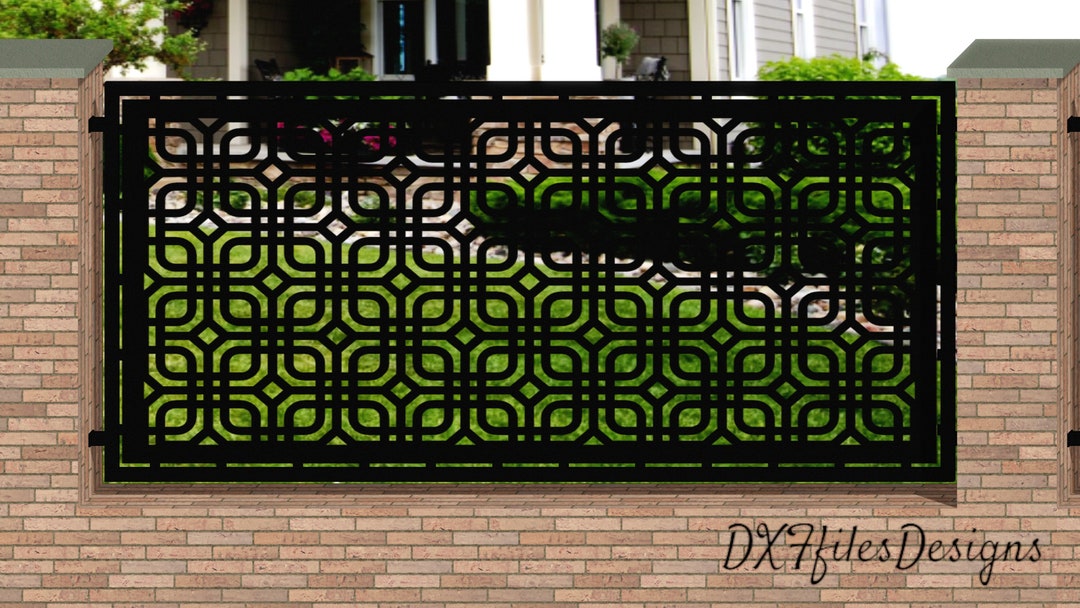Fence Panel 29102 - Dxf File - Laser Cut - Plasma Cut - Etsy