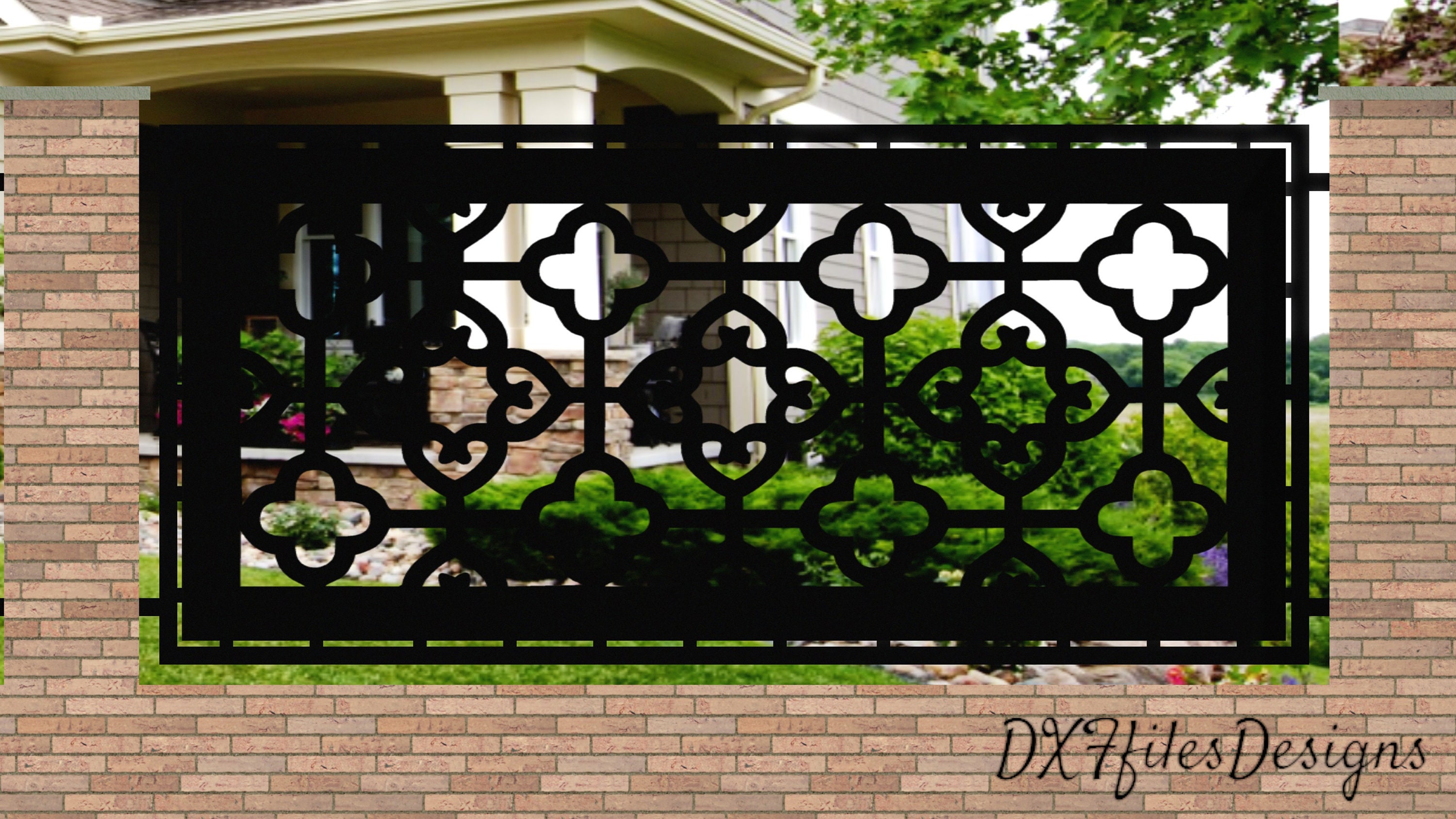 Fence Panel 29108 - Dxf File - Laser Cut - Plasma Cut - Etsy
