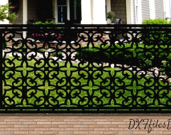 Fence Panel 29118 - Dxf File - Laser Cut - Plasma Cut - Etsy