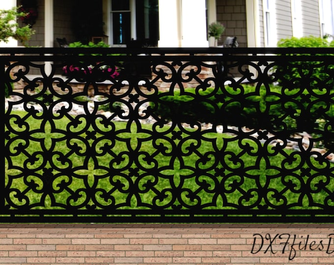 Fence Panel 29120 - Dxf File - Laser Cut - Plasma Cut - Etsy