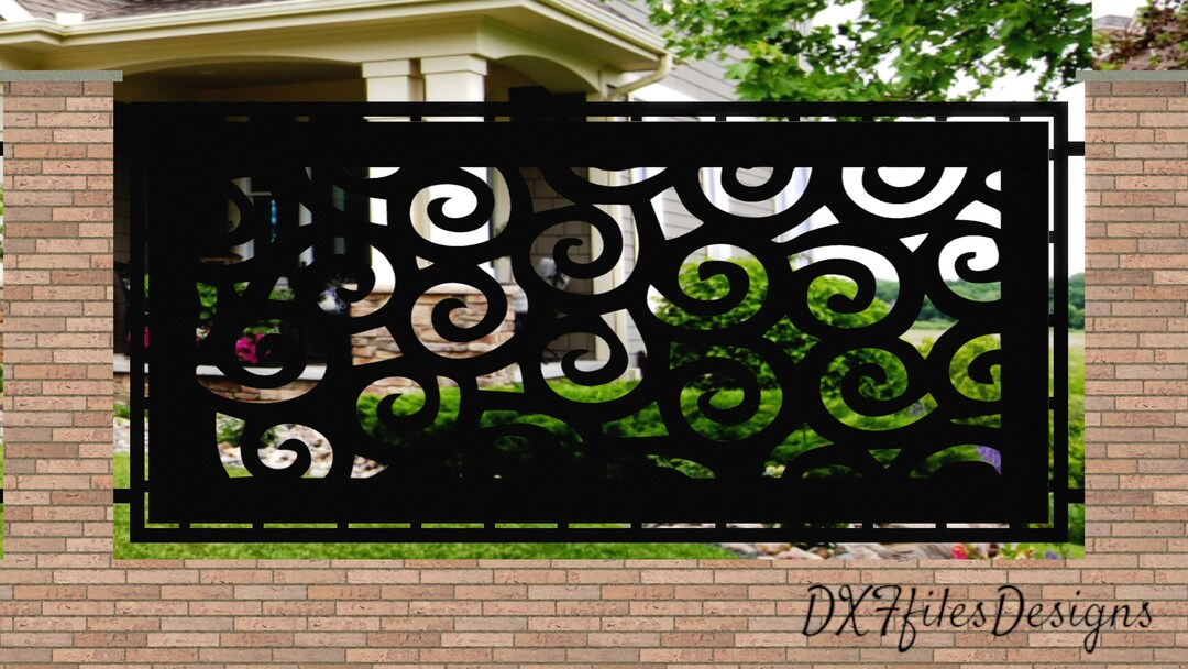 Fence Panel 29107 - Dxf File - Laser Cut - Plasma Cut - Etsy